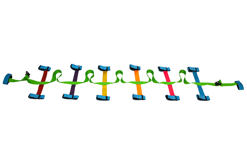 Strap n Go childcare evacuation rope with Valcro wrist straps