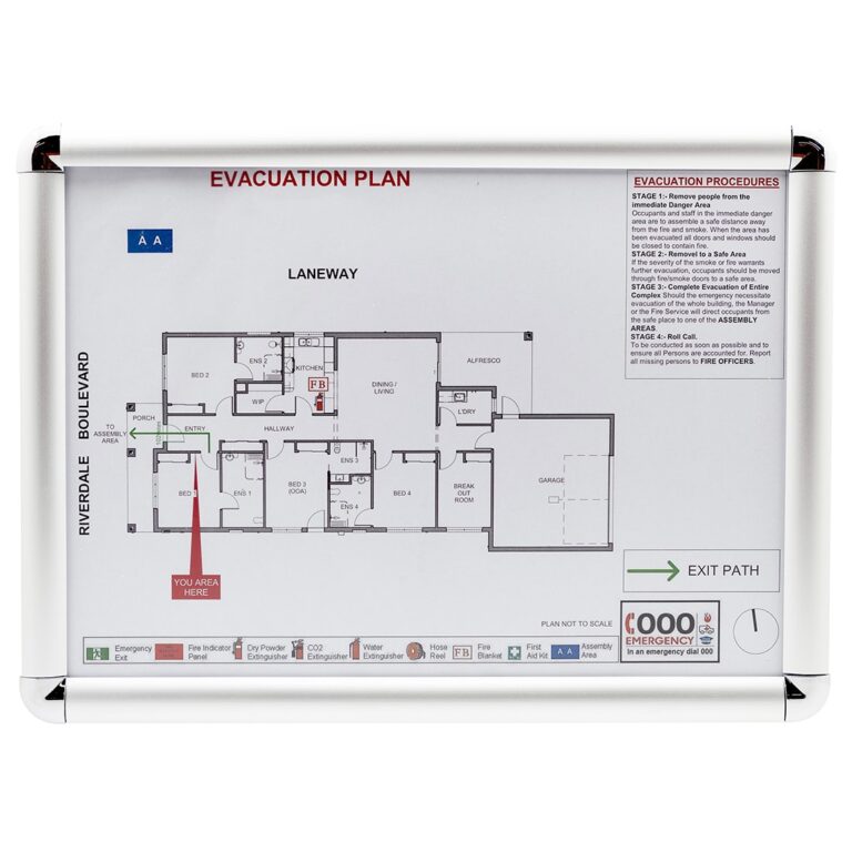 Frames for Emergency Diagrams: A3 Snap Design Feature